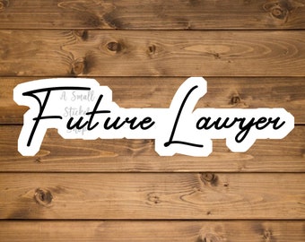 Future Lawyer Sticker - Etsy