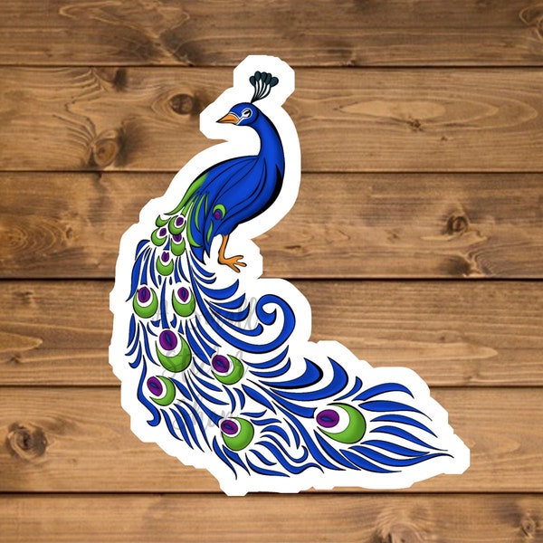 Peacock Stickers - Etsy