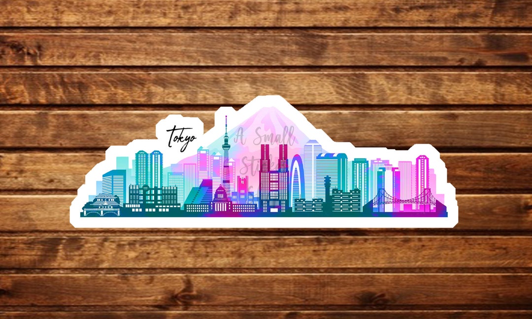 Tokyo Sticker Japanese City Sticker Tokyo Laptop Sticker - Etsy