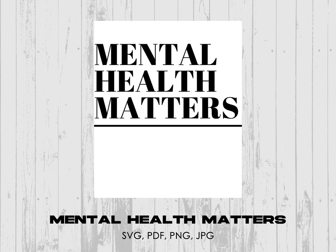 Mental Health Matters Art Print: Inspirational Wall Decor for Anxiety ...