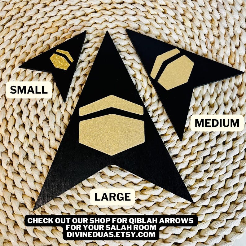 Qiblah Direction Arrow, Qibla Wall Decal Sticker, Prayer Direction ...