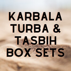 Karbala Made Soil Turbah/mohr and Tasbeeh Set Original Made | Etsy