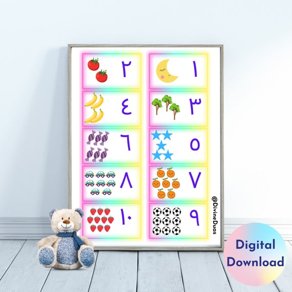 Arabic Alphabet Mat Alif Baa Taa Table Mat Arabic Numerals - Etsy Ireland