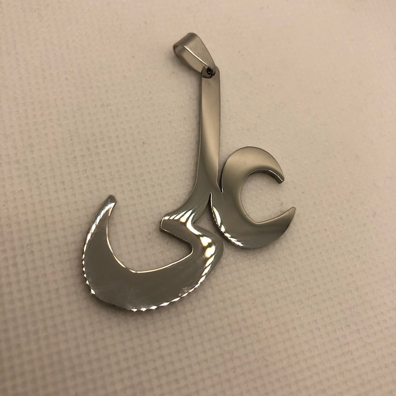 Ya Ali Pendant Silver Necklace Imam Ali Ibn Abi Talib علي Ya - Etsy