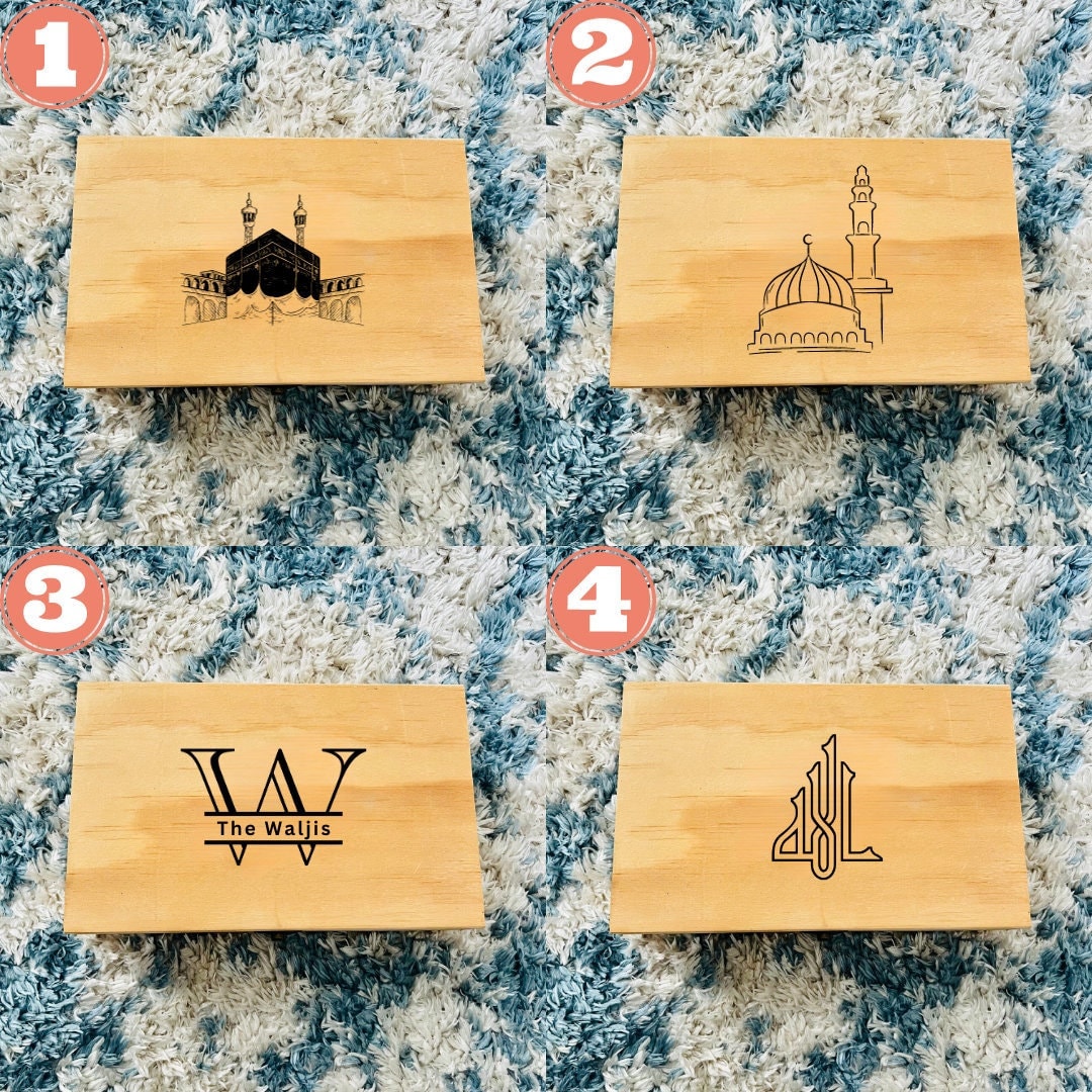 Prayer Box, Laser Engraved Turbah Box, Prayer Room God Box, Islamic ...