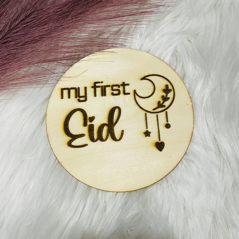 My First Eid Baby Milestone Photoshoot Prop, Newborn Baby Photoshoot ...