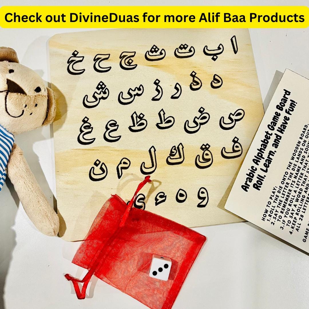 Arabic Alphabet Mat, Alif Baa Taa, Table Mat, Arabic Numerals Numbers ...