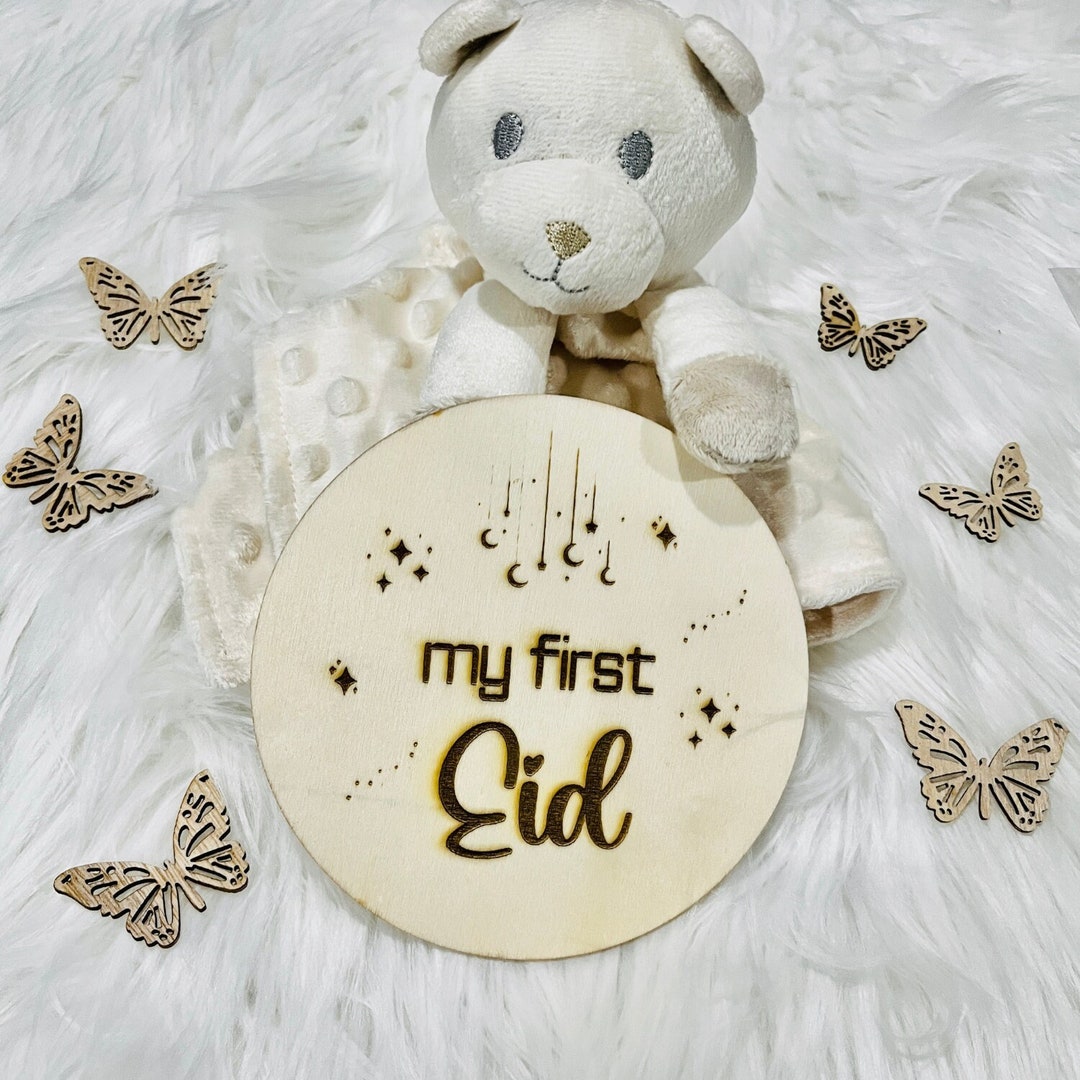 My First Eid Baby Milestone Photoshoot Prop, Newborn Baby Photoshoot ...