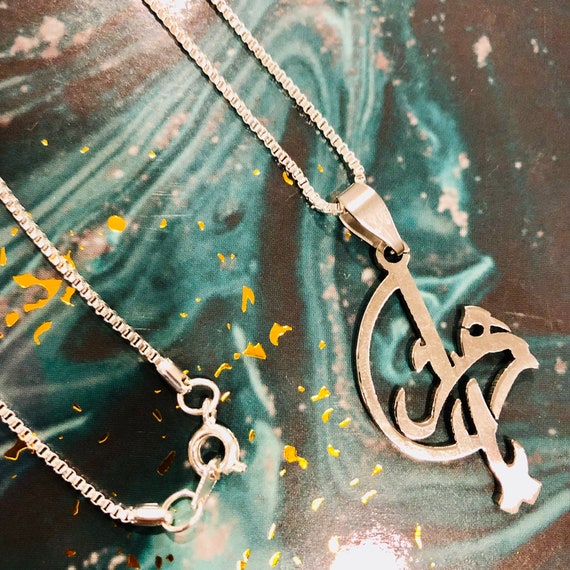 Ya Fatima Arabic Calligraphy Laser Cut Silver Minimalist - Etsy