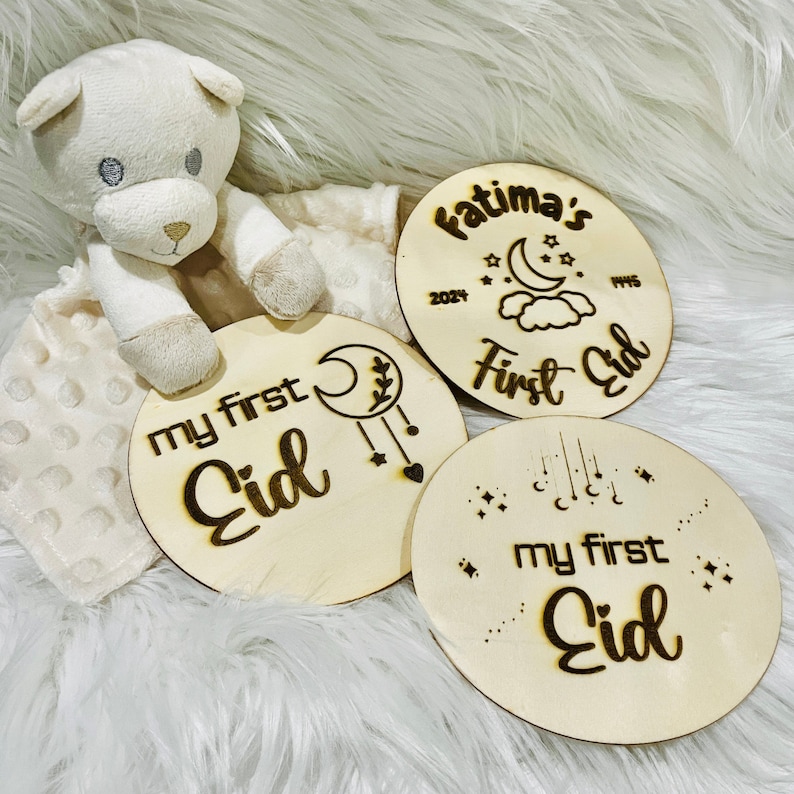 My First Eid Baby Milestone Photoshoot Prop, Newborn Baby Photoshoot ...