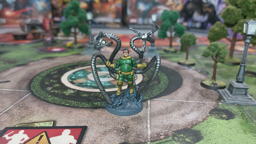 Marvel Zombies Zombicide Doctor Octopus Painted With Cards - Etsy