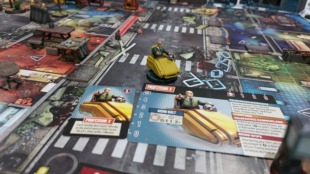 Marvel Zombies Zombicide X-men Professor X Painted With Cards - Etsy
