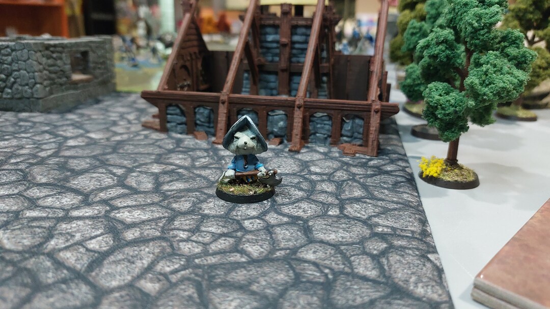 D&d/pathfinder/rpg Mouse Warrior/soldier Chibi Painted - Etsy