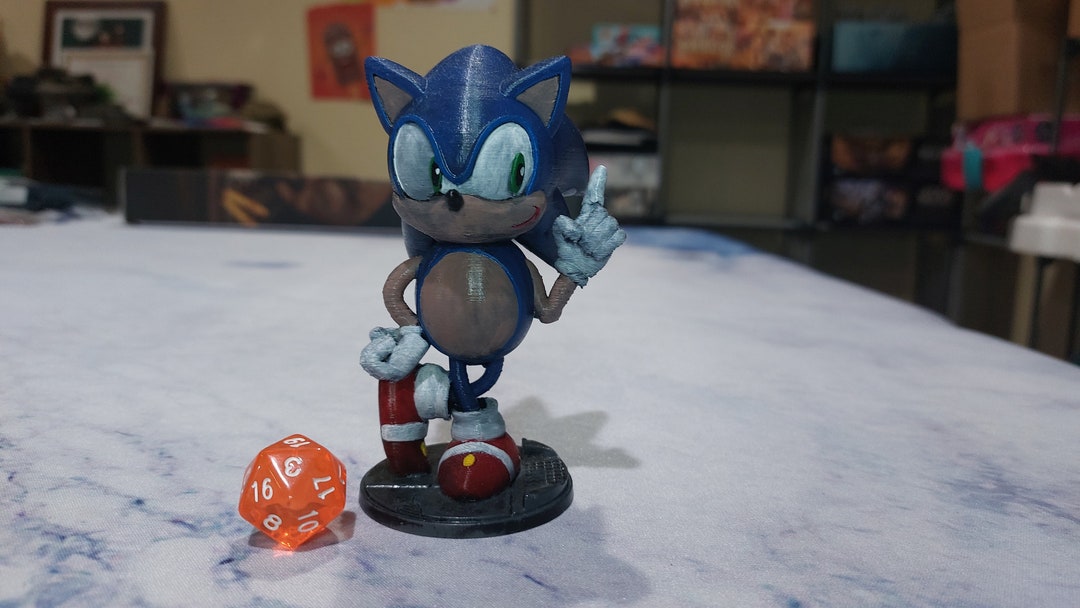 Sega 3D Gedruckt Gemalt Sonic - Etsy.de
