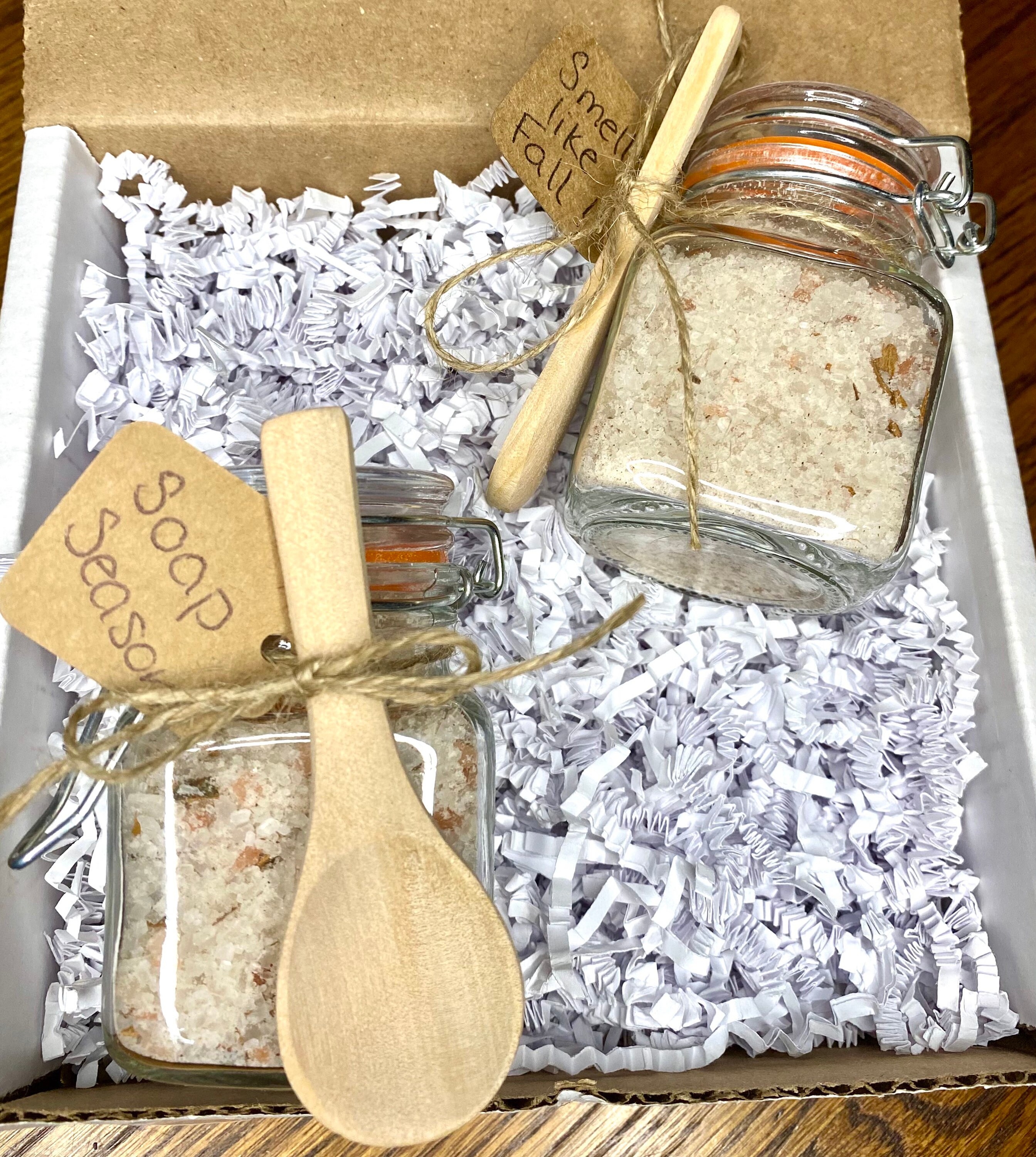 Bath Salt Glass Jar Spa Gift Set Easter Spa Gift | Etsy