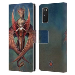 Official Anne Stokes Dragon Friendship Leather Book Wallet Case Cover ...