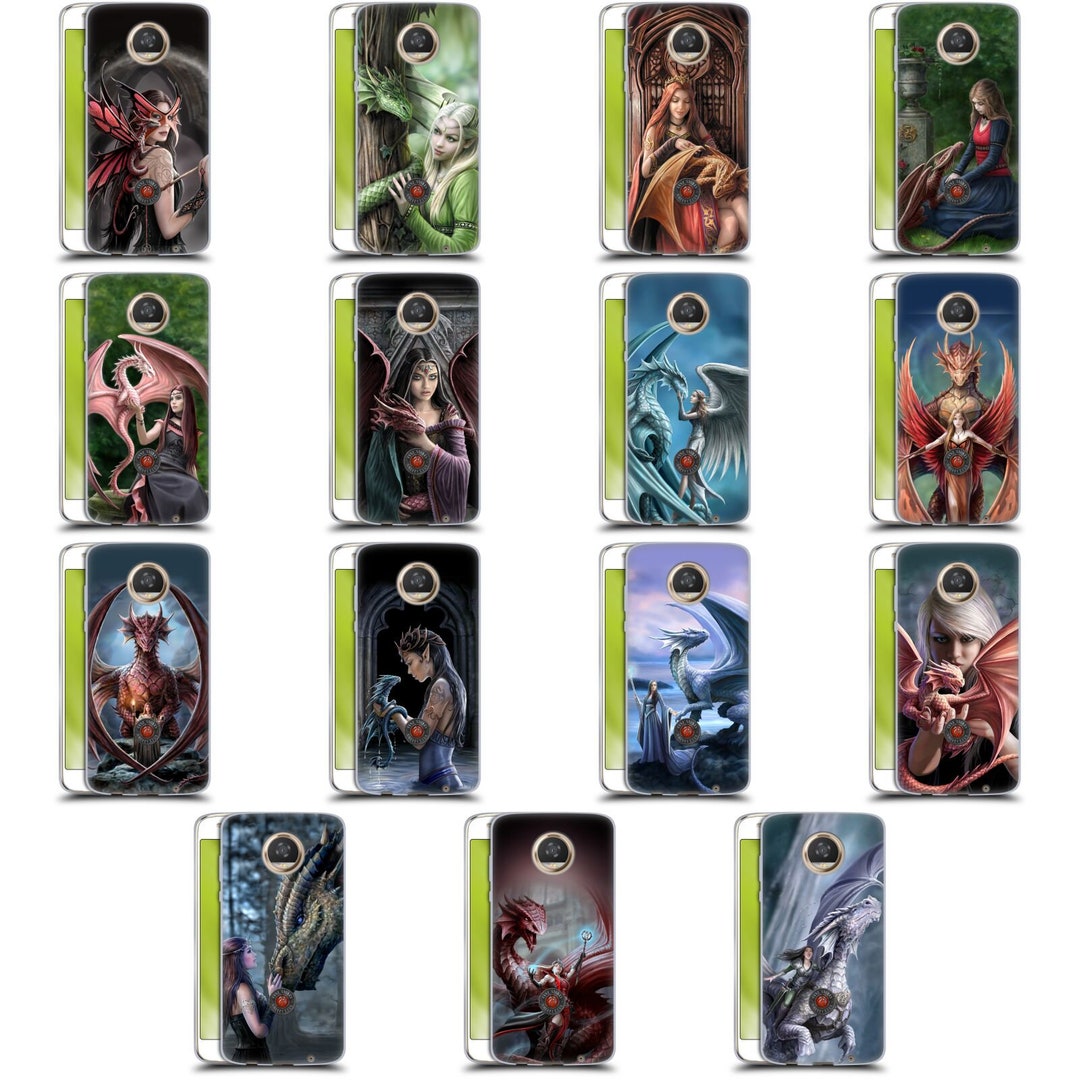 Official Anne Stokes Dragon Friendship Soft Gel Case for Motorola ...