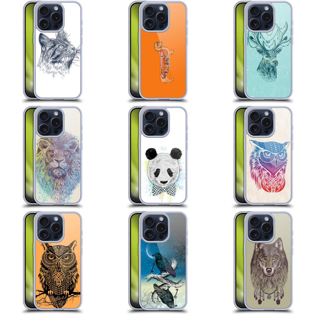 Official Rachel Caldwell Animals 3 Soft Gel Case for Apple iPhone ...