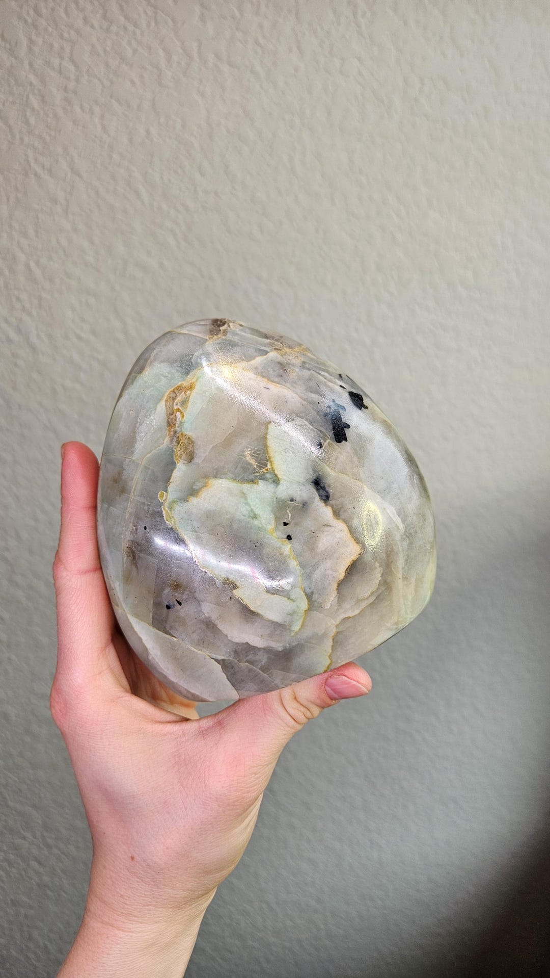 Garnierite Free Form With Flash – Nickel Moonstone Garnierite – Green ...