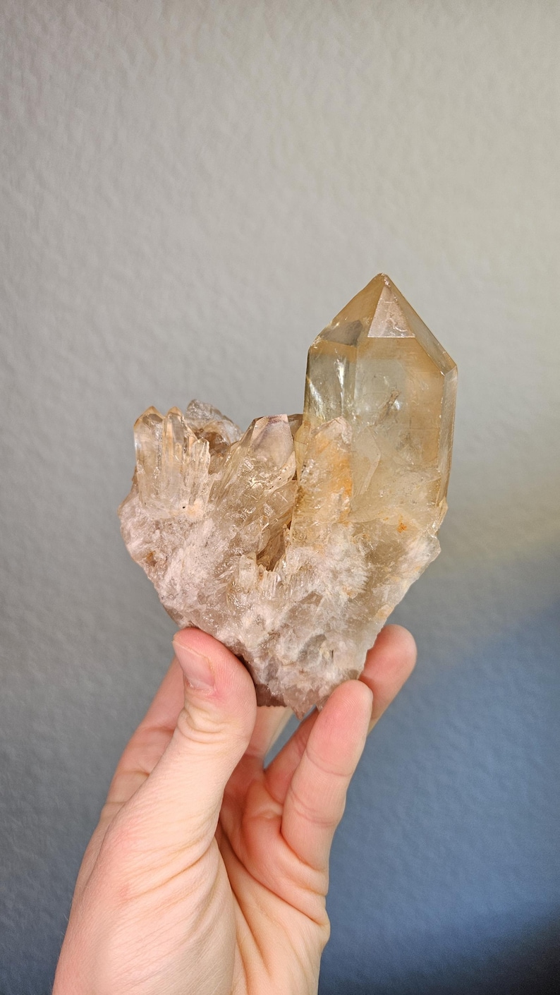 Natural Congo Citrine Crystal Cluster – Raw Citrine Quartz Point With ...