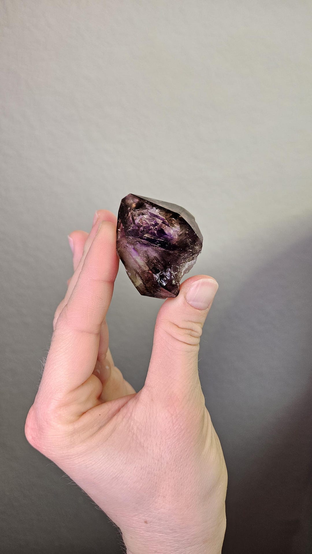 Brandberg Amethyst Enhydro Point – Double Terminated Crystal – Smoky ...