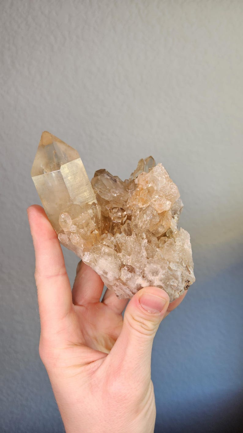 Natural Congo Citrine Crystal Cluster – Raw Citrine Quartz Point With ...