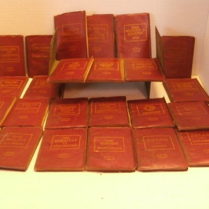 ANTIQUE 1920-1921 LITTLE Leather Library Corporation ANTIQUARIAN ...