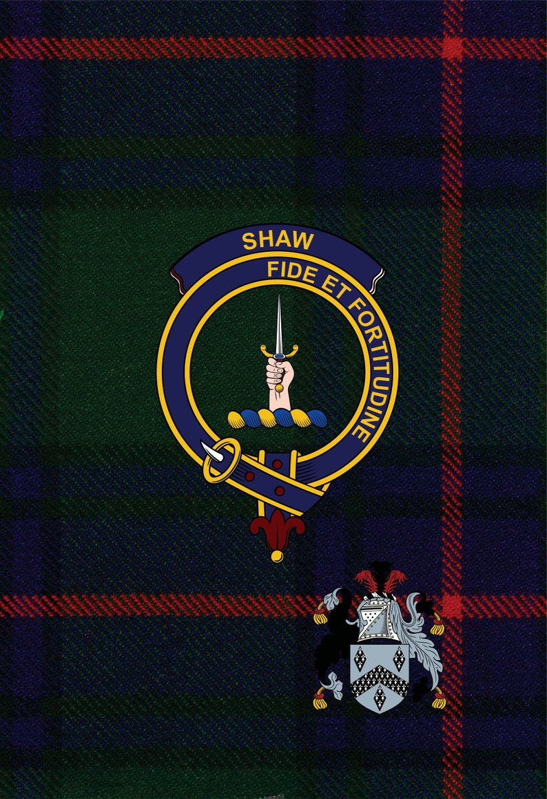 Scottish Family Tartan and Clan Badge. - Etsy
