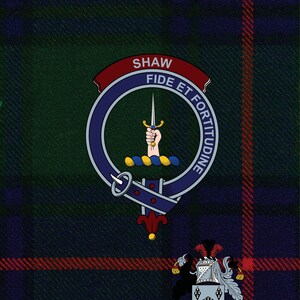 Scottish Family Tartan and Clan Badge. - Etsy
