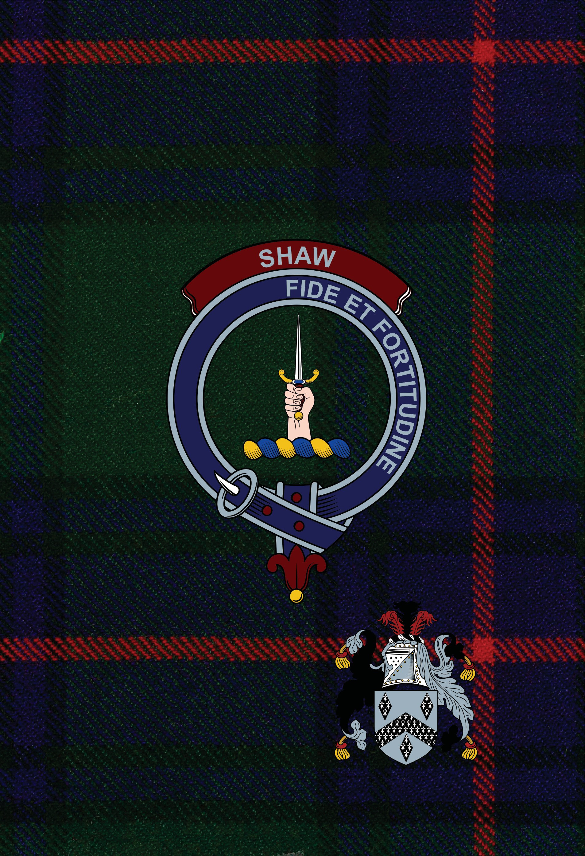 Scottish Family Tartan and Clan Badge. - Etsy