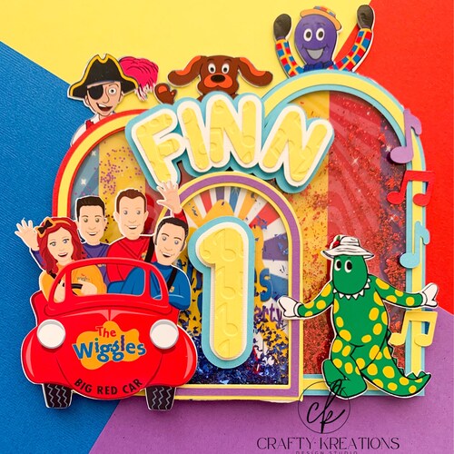 WIGGLES Edible Image Wiggle Big RED CAR Cake Topper Wiggle - Etsy Australia