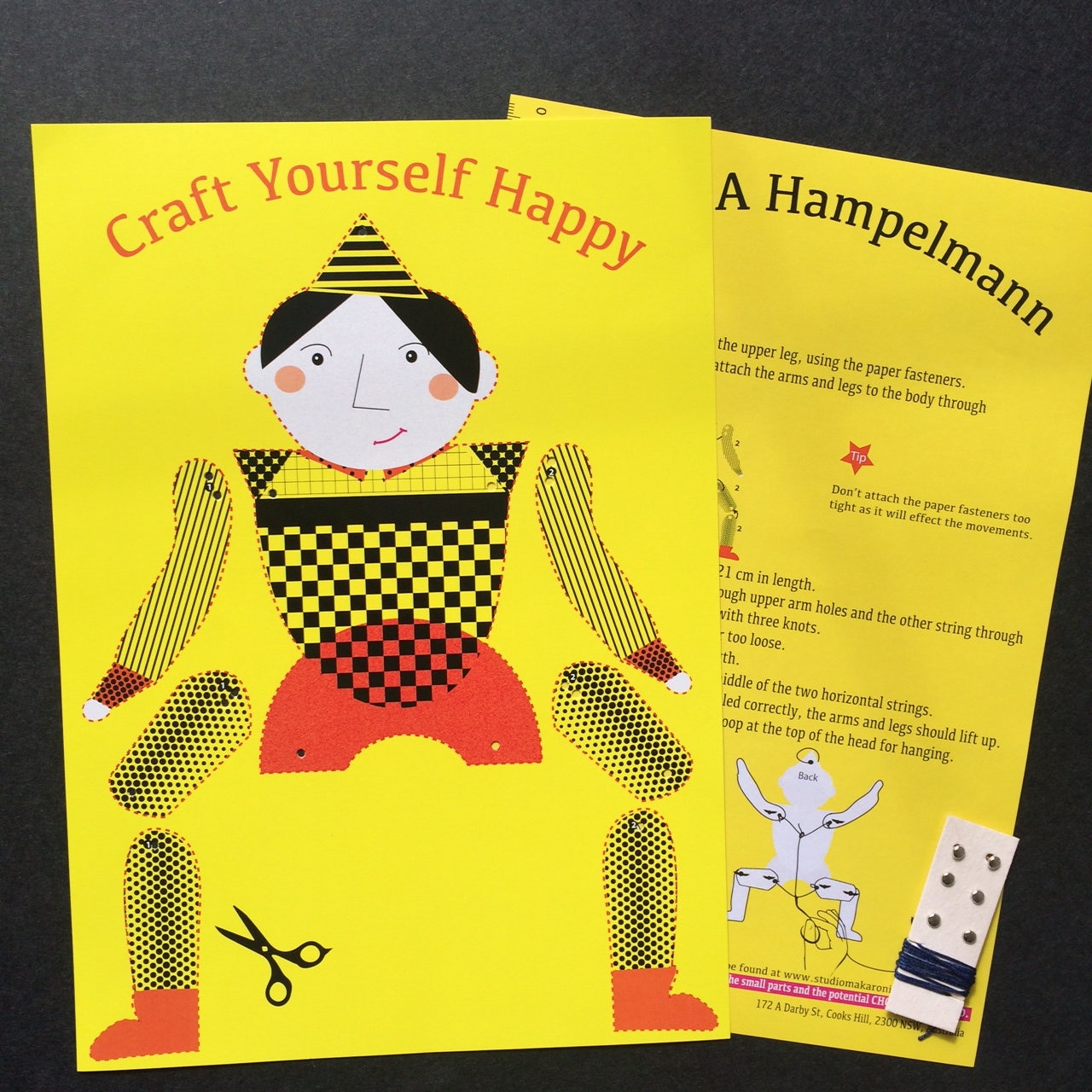 Hampelmann DIY Kit Jumping Jacks DIY Paper Craft Paper | Etsy