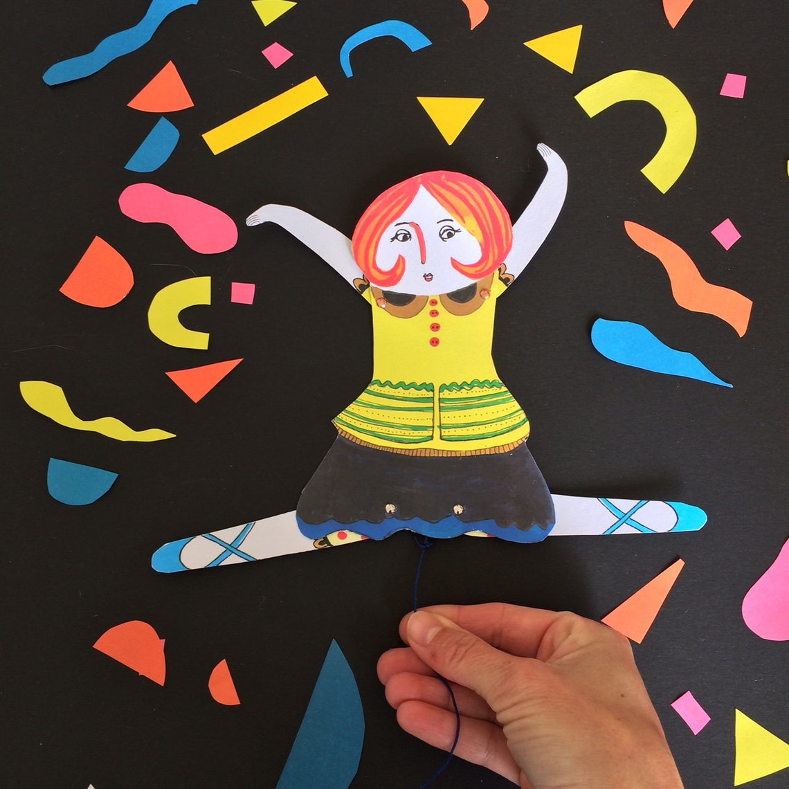 Jumping Jacks DIY Kit Paper Craft Paper Puppet Paper Doll | Etsy