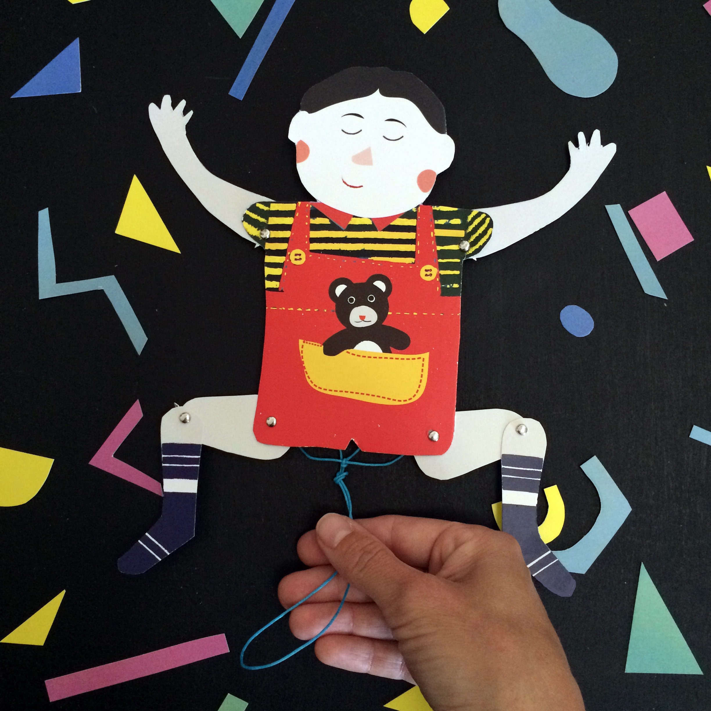 dolls download DIY Hampelmann Digital paper crafts jumping jack dolls ...