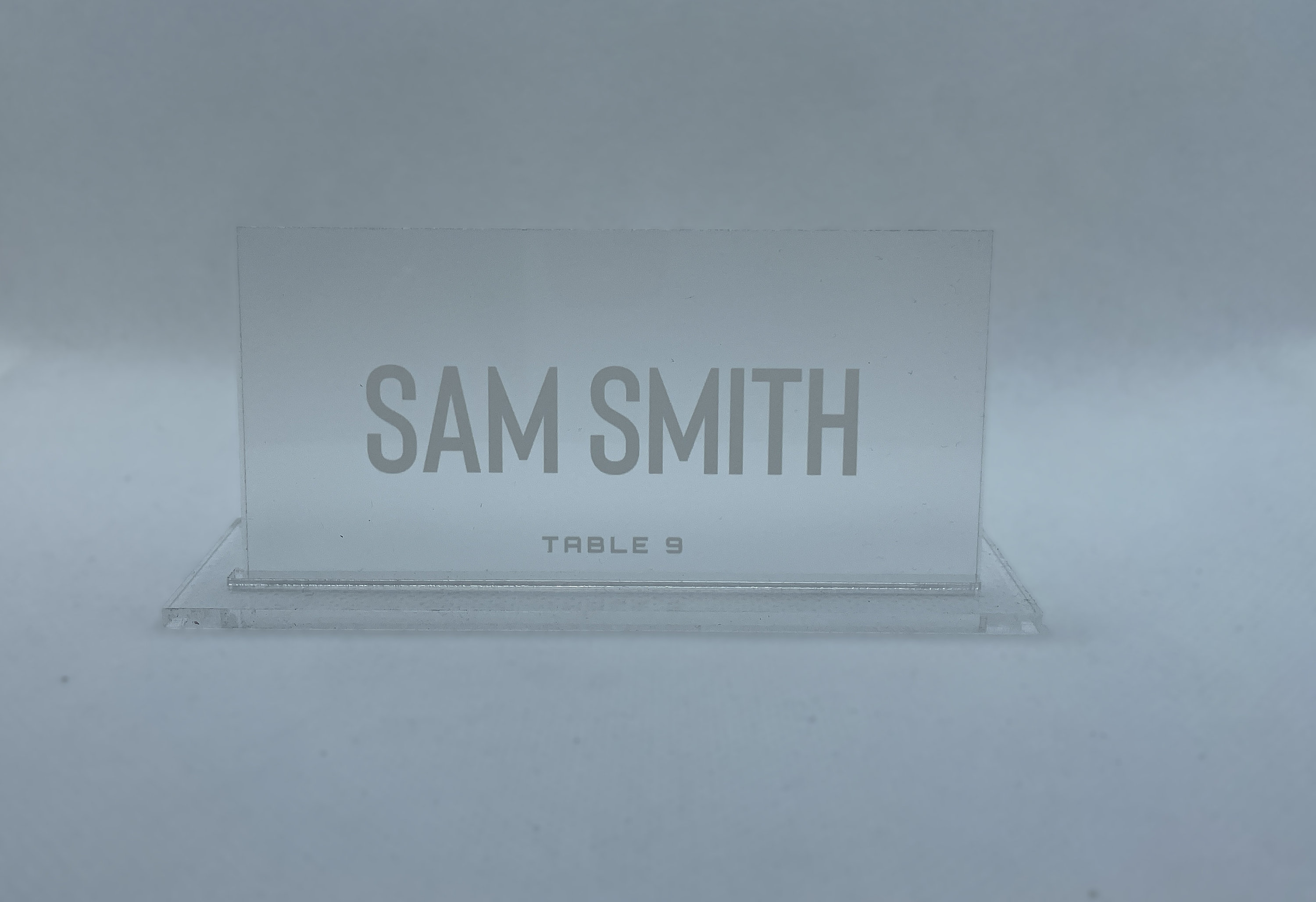 Acrylic Name Plates, Modern Calligraphy Name Card, Laser Cut, Lucite ...