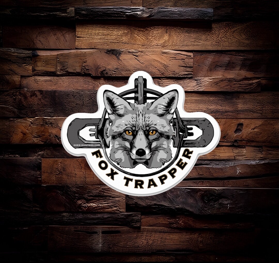 Fox Trapper Sticker - Etsy