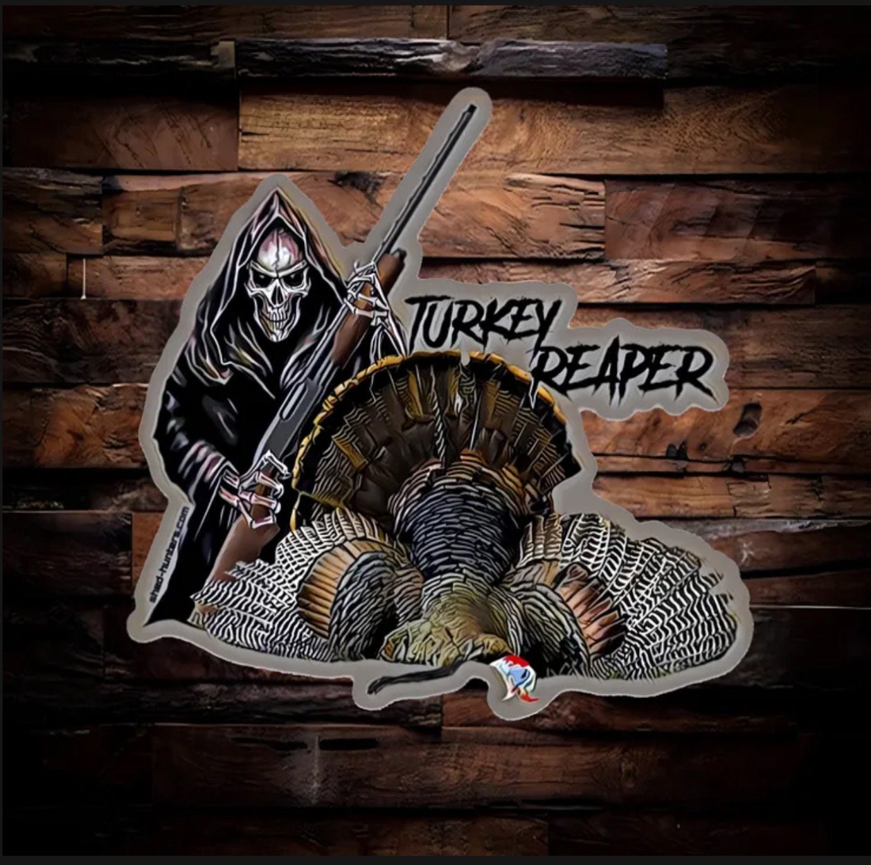 Turkey Reaper Wild Turkey Hunting Sticker - Etsy