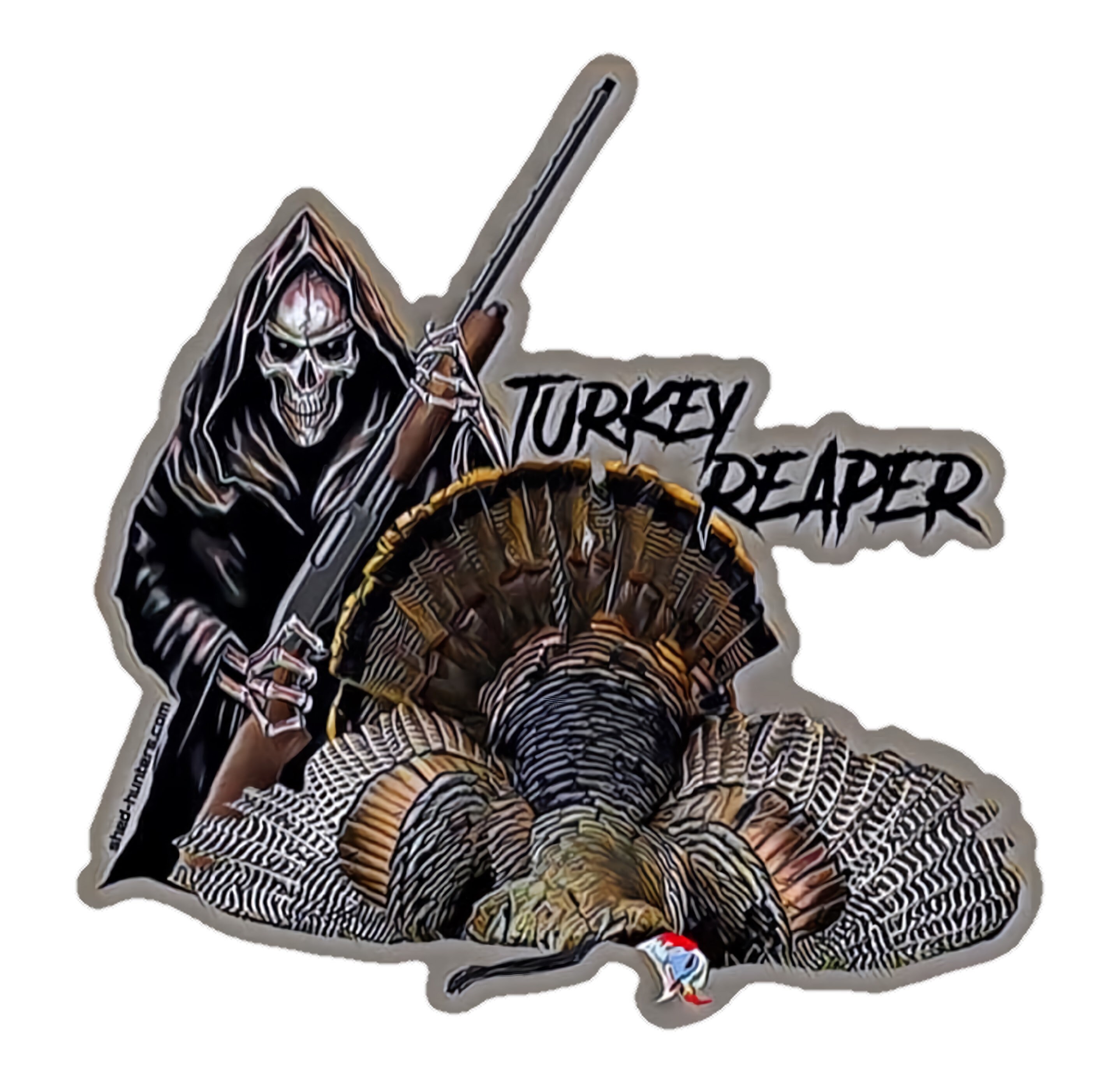 Turkey Reaper Wild Turkey Hunting Sticker - Etsy