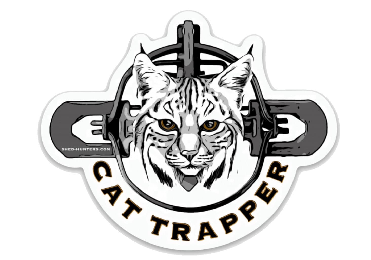 Bobcat Trapper Sticker - Etsy