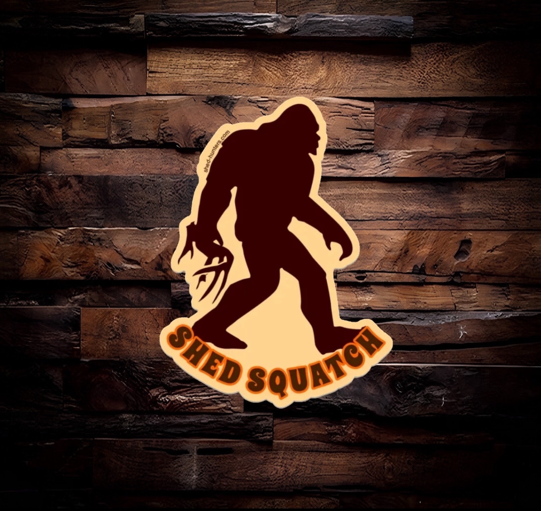 Shed Hunting Bigfoot Sasquatch Sticker - Etsy