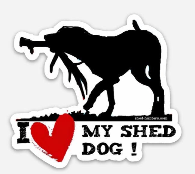 Shed Dog Antler Decal - Etsy