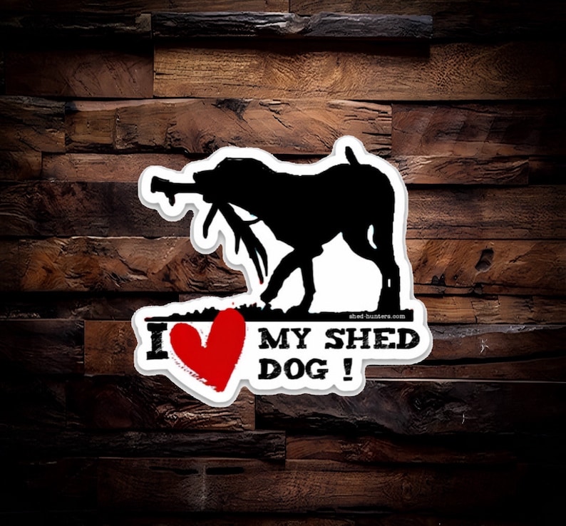 Shed Dog Antler Decal - Etsy