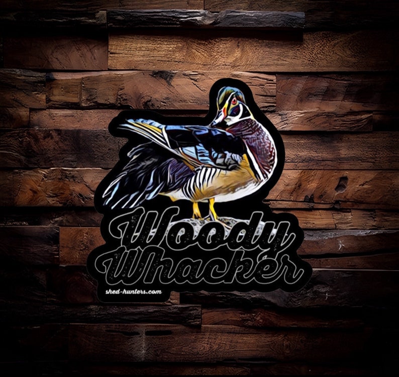 Woody Whacker Decal Duck Hunting Sticker - Etsy
