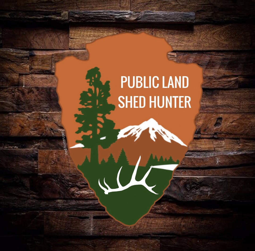 Public Land Shed Hunter Decal - Etsy