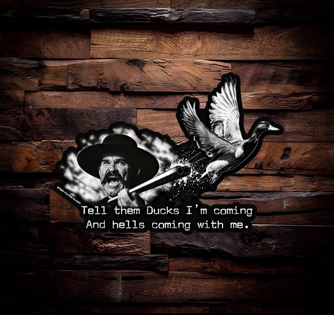 Duck Hunting Wyatt Earp Sticker - Etsy