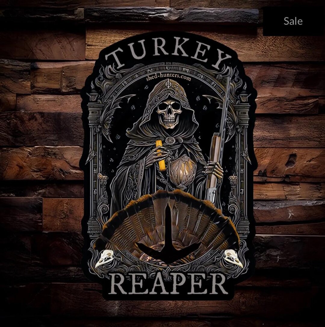 Turkey Reaper Tarot Sticker - Etsy