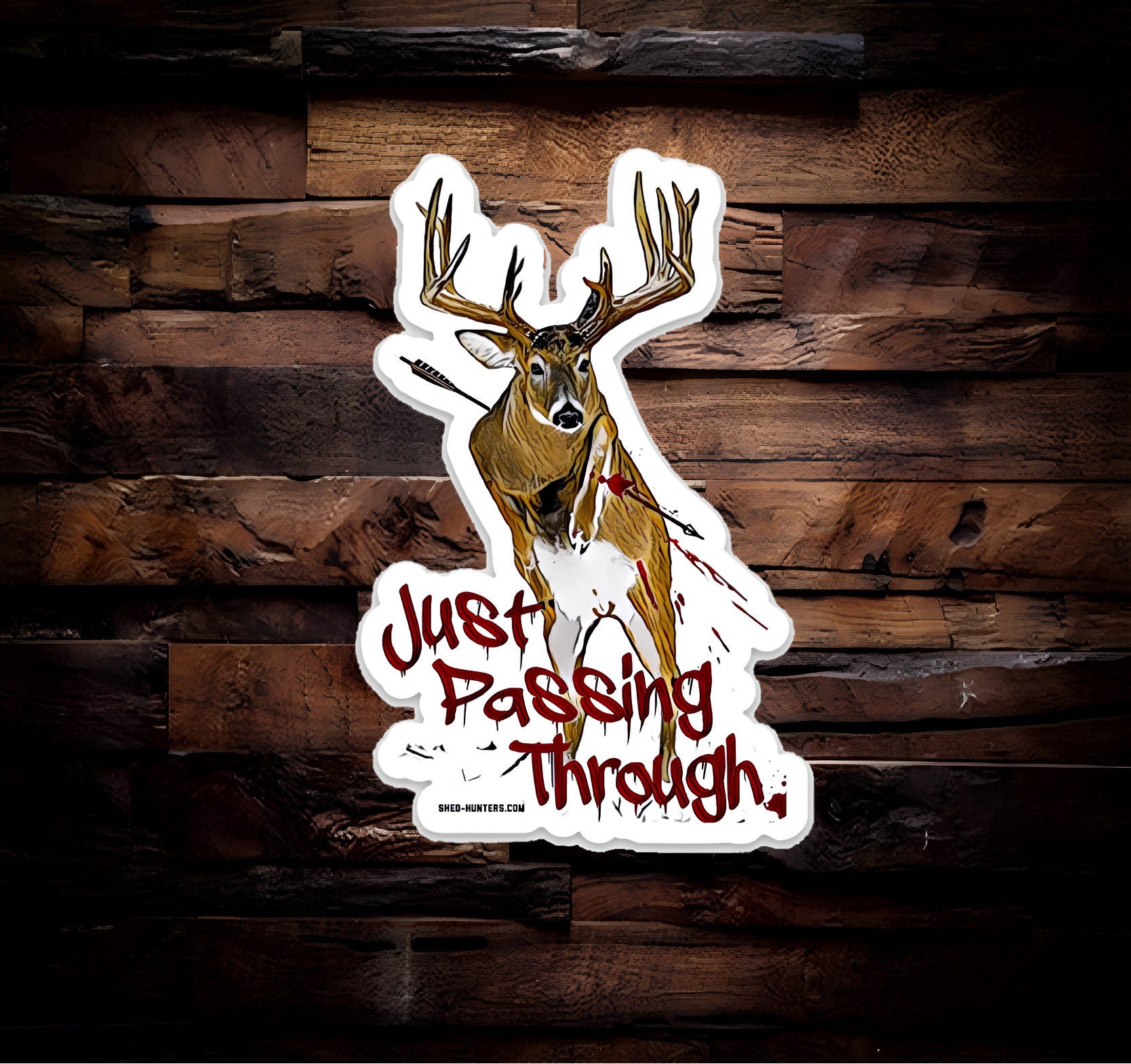 Just Passing Through Bowhunter Decal - Etsy