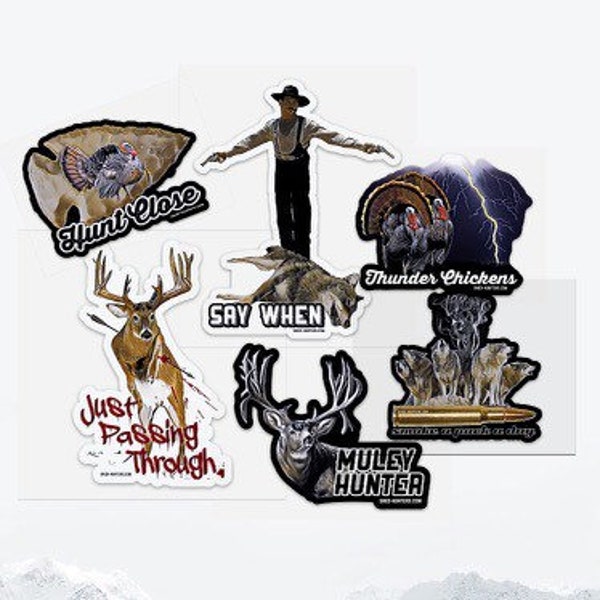 Hunting Sticker Pack - Etsy