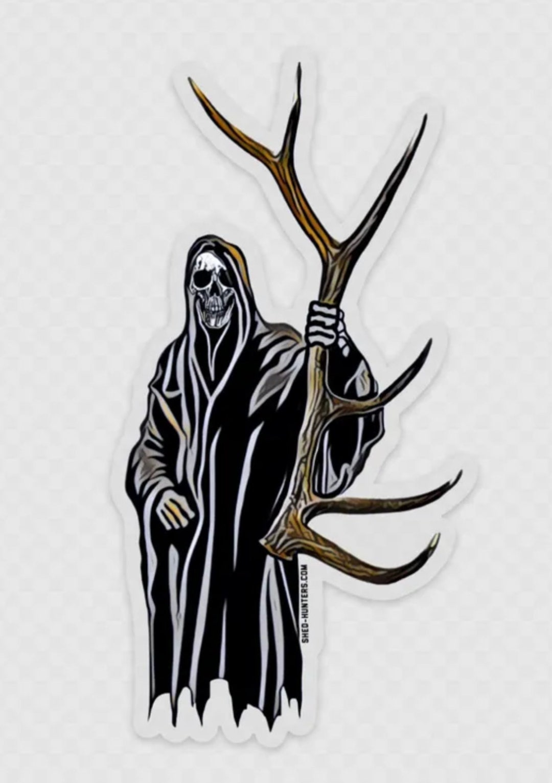 Antler Reaper Sticker - Etsy