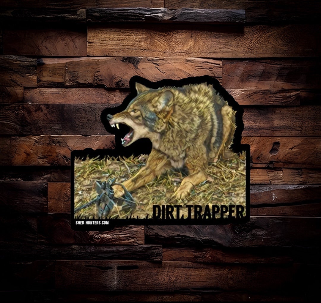 Dirt Trapper Coyote Trapping Sticker - Etsy